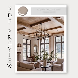 Rustic Farmhouse Paint Palette, Sherwin Williams, Whole House Paint ...