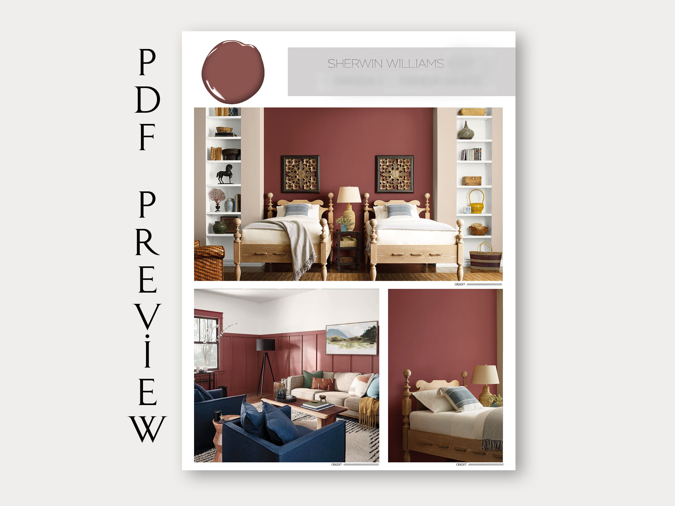 Sherwin Williams Redend Point Paint Palette: Color of the Year, Earthy ...