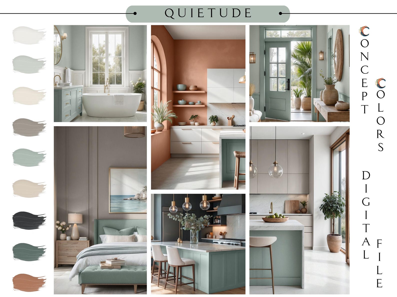 2025 Color of the Year, Home Paint Palette, HGTV Sherwin Williams ...