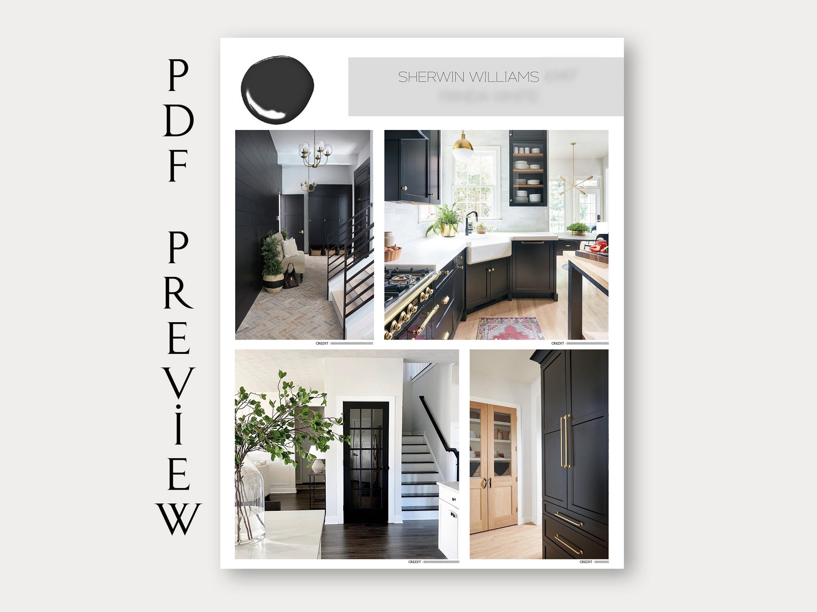 Sherwin Williams Modern Farmhouse Paint Palette Modern - Etsy