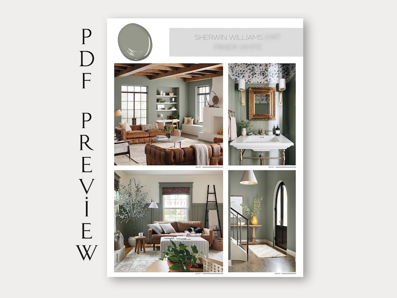 Sherwin Williams Modern Classic Home Paint Palette: Coordinating Colors ...