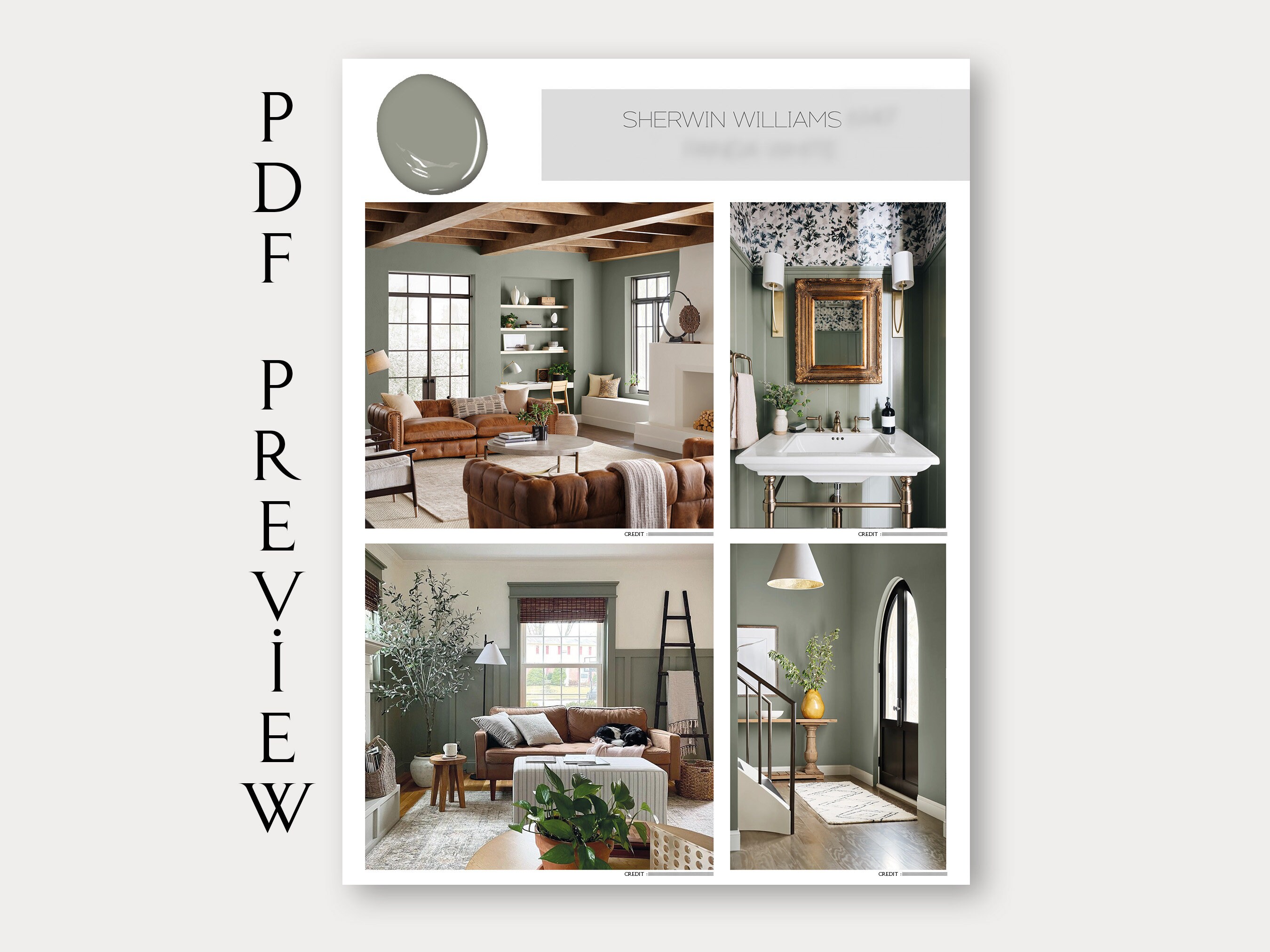 Sherwin Williams Modern Classic Home Paint Palette: Coordinating Colors ...