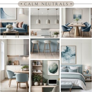 Calm Neutrals Home Paint Palette, Benjamin Moore, Soft Neutral Colors ...