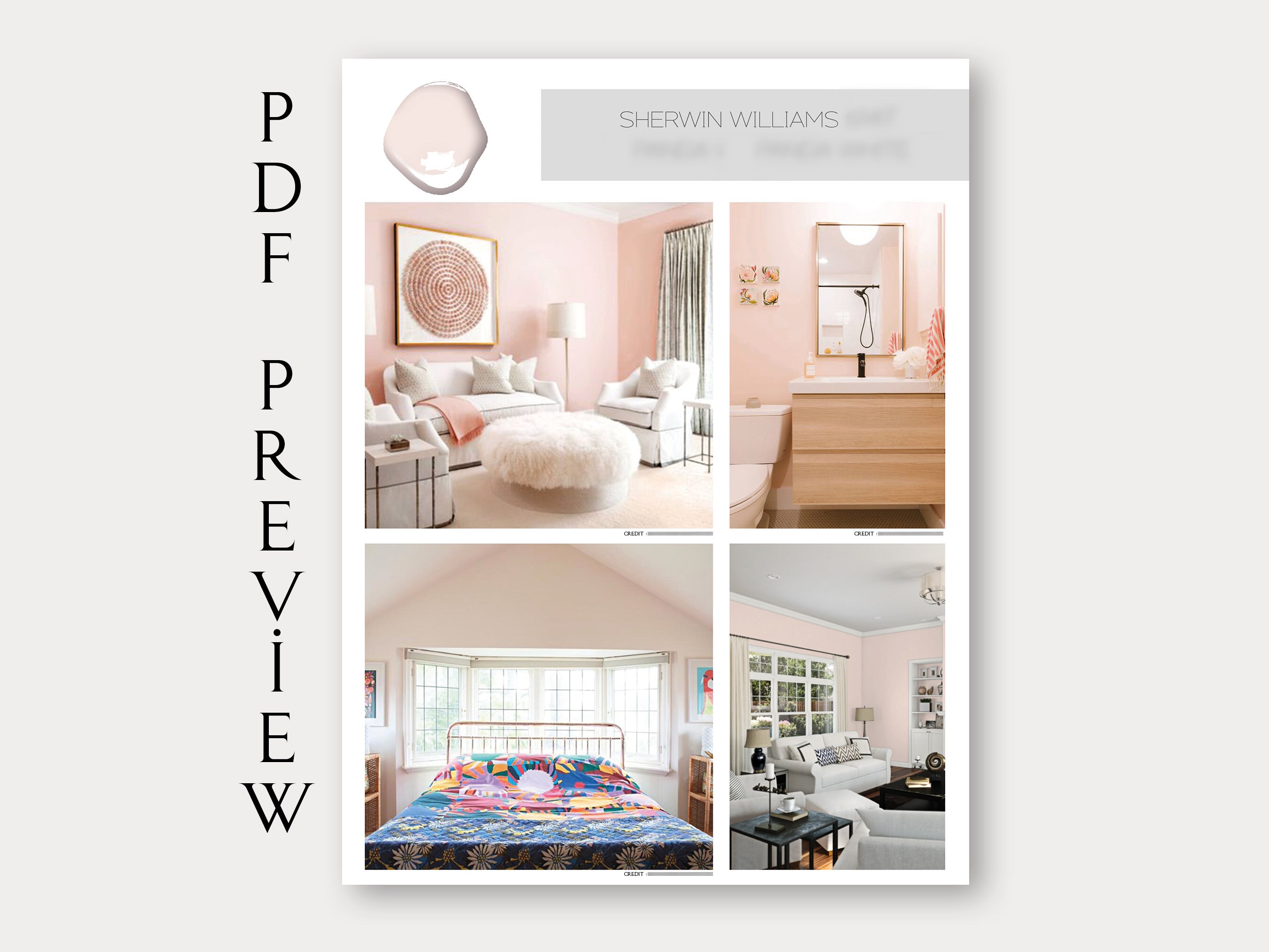 Repose Gray Color Palette, Sherwin Williams, Whole House Paint, Neutral ...