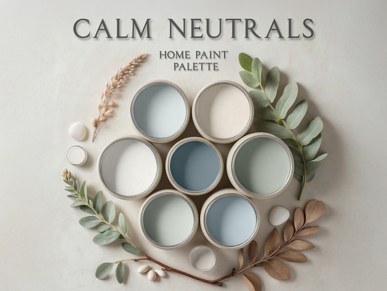 Calm Neutrals Home Paint Palette, Sherwin Williams, Modern Calm ...