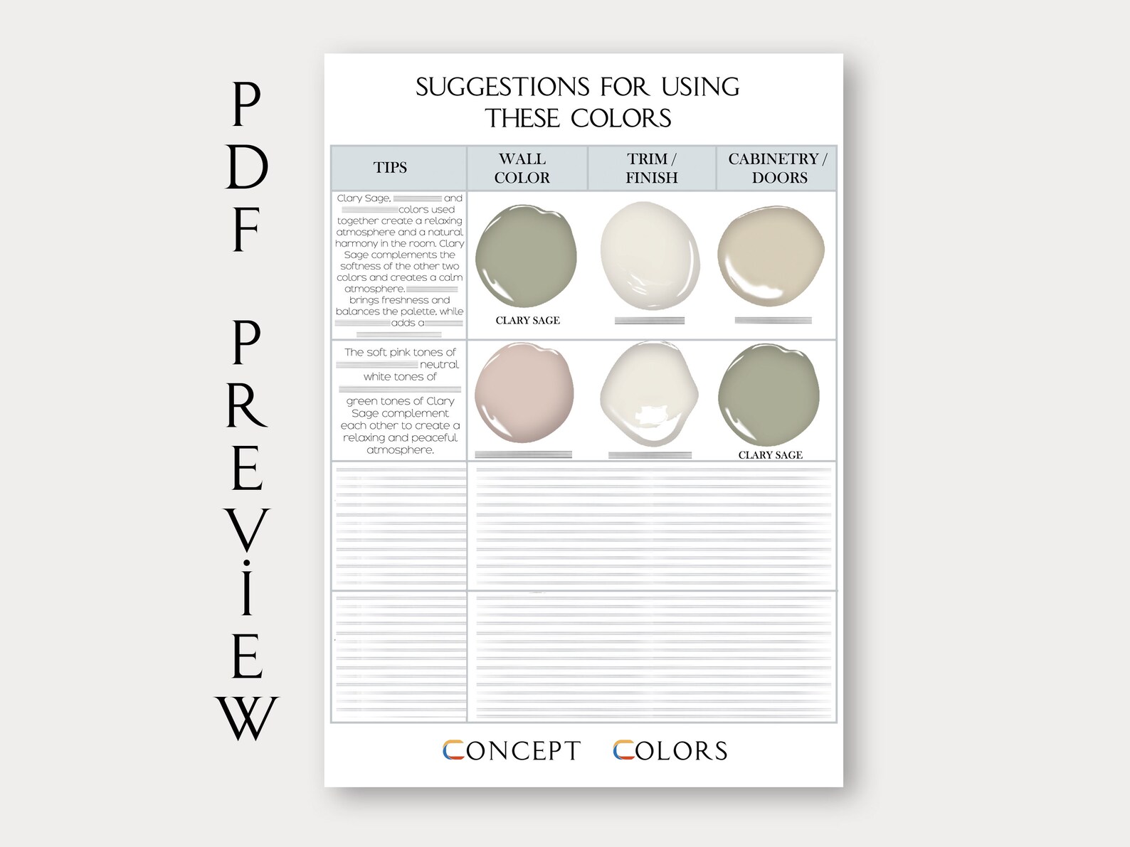 Sherwin Williams Clary Sage Palette Complementary Whole House - Etsy Sherwin Williams Clary Sage Palette Complementary Whole House - Etsy