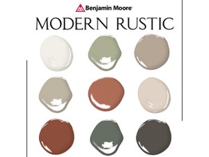 Modern Rustic Paint Palette, Benjamin Moore, Whole House Paint Colors ...