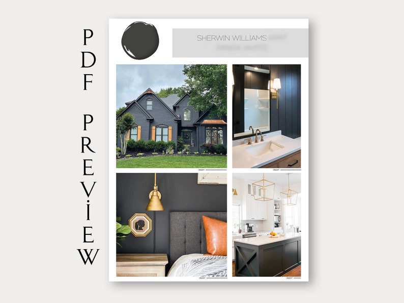 Sherwin Williams Modern Classic Home Paint Palette: Coordinating Colors ...