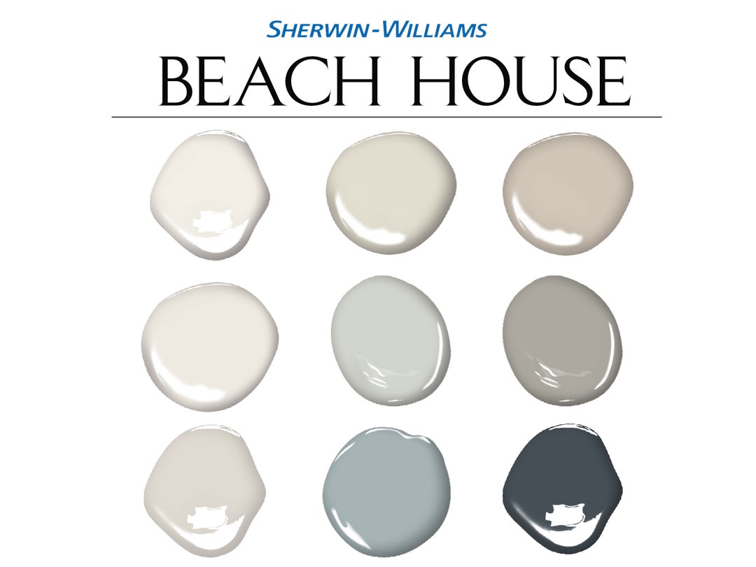 Sherwin Williams, Beach House Paint Palette, Coastal Paint Color ...
