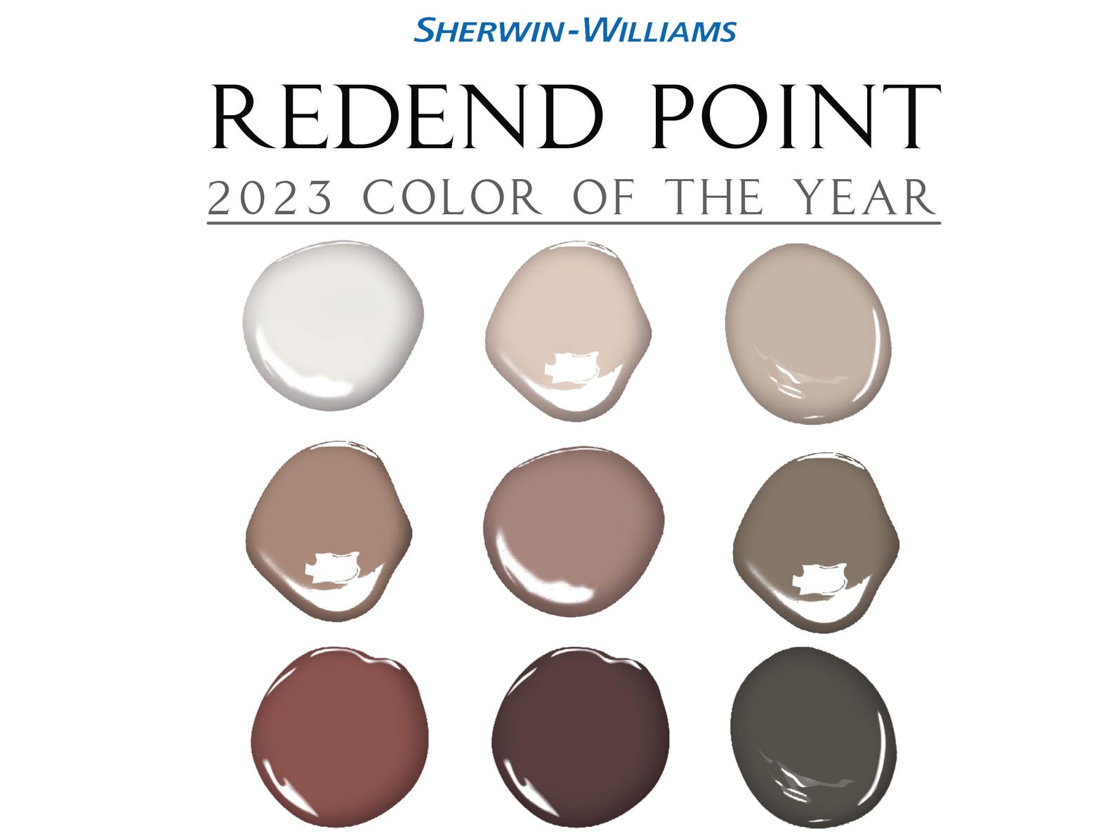 Sherwin Williams Redend Point Paint Palette: Color of the Year, Earthy ...