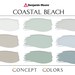 Benjamin Moore Coastal Beach Paint Palette, Whole House Color Scheme ...