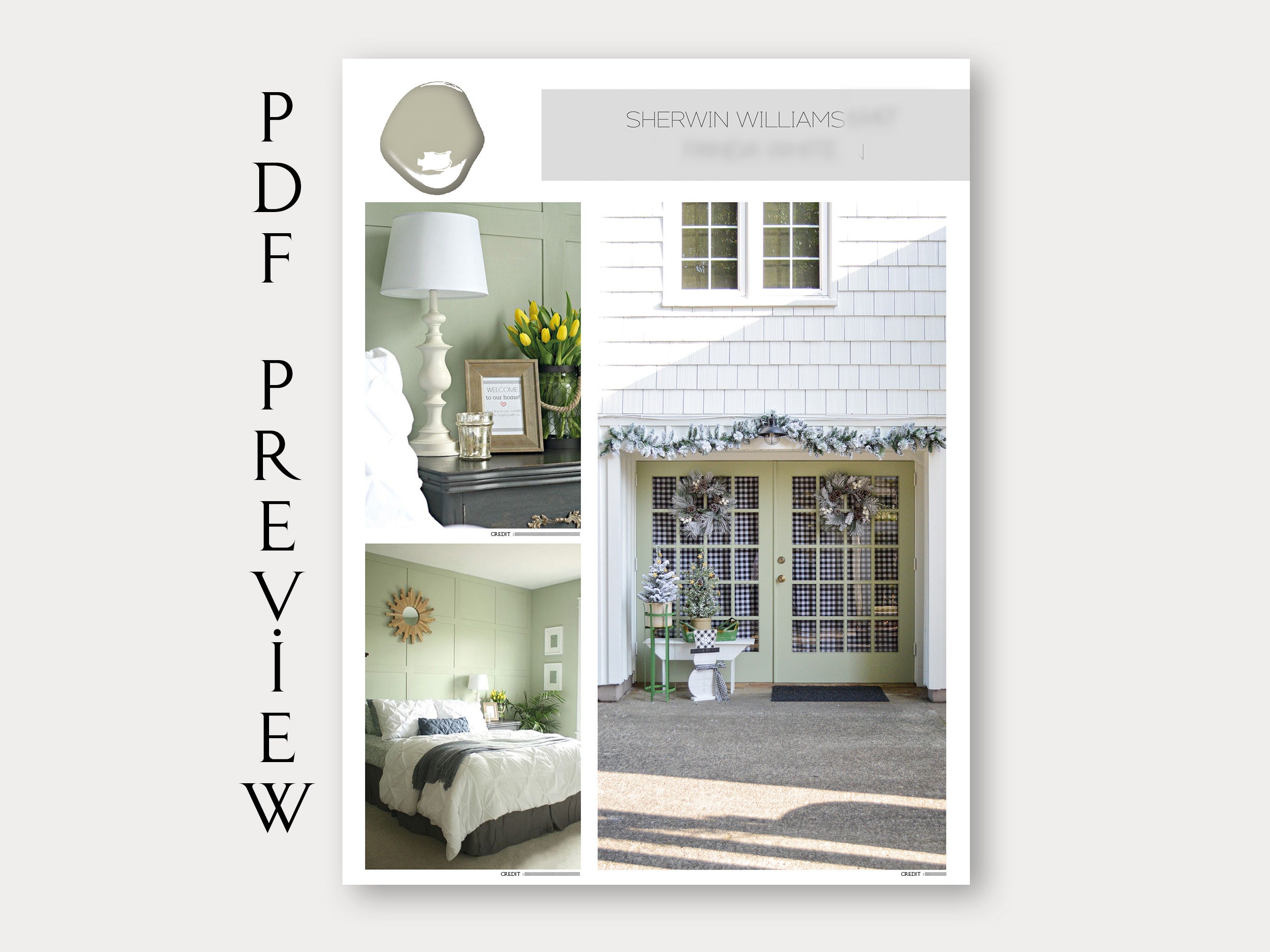Repose Gray Color Palette, Sherwin Williams, Whole House Paint, Neutral ...