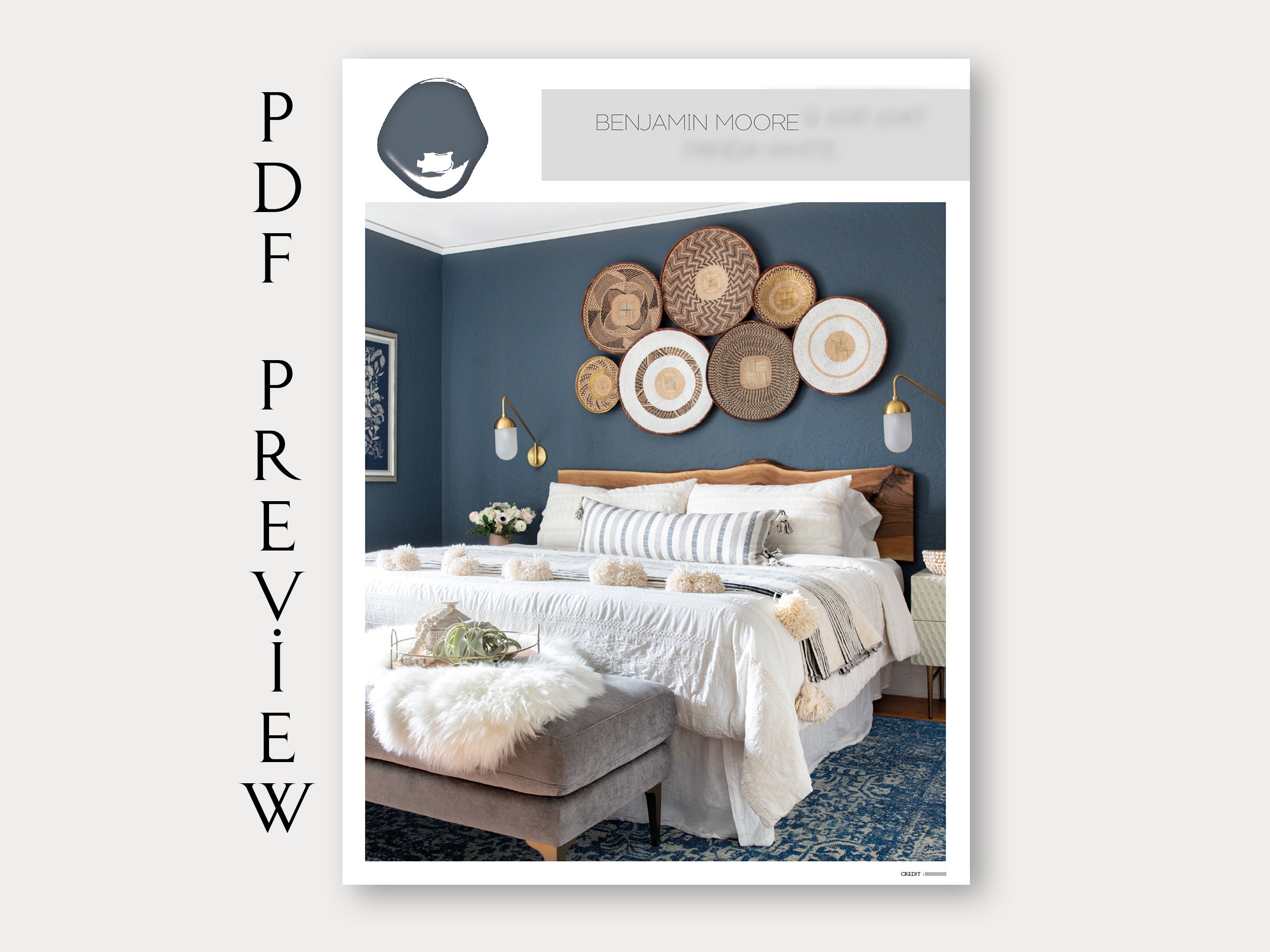 White Dove Paint Palette Benjamin Moore Color Palette White - Etsy UK