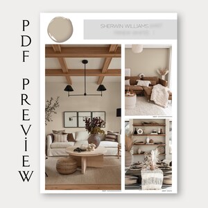 Rustic Farmhouse Paint Palette, Sherwin Williams, Whole House Paint ...