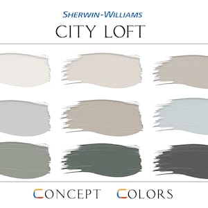 Sherwin Williams City Loft Paint Palette, Complementary Whole House ...
