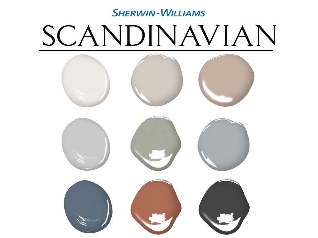 Sherwin Williams Scandinavian Paint Palette: Interior Color Scheme ...