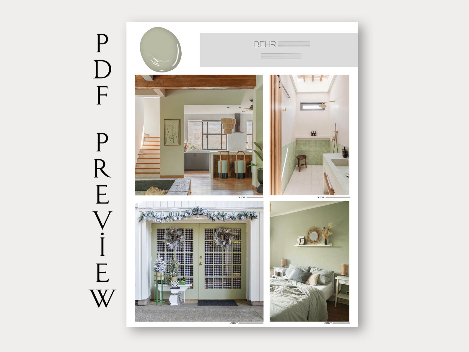 Bohemian Home Paint Palette Behr Complementary Whole House - Etsy