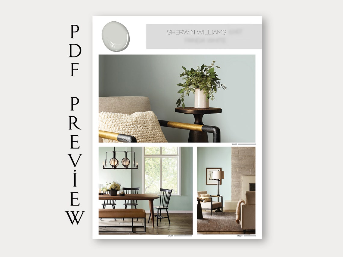 Sherwin Williams Beach House Paint Palette Coastal Paint - Etsy