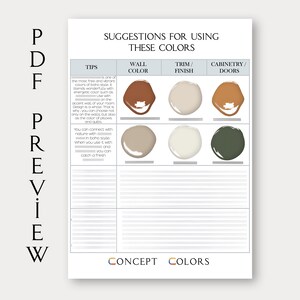 Bohemian Home Paint Palette Behr Complementary Whole House - Etsy