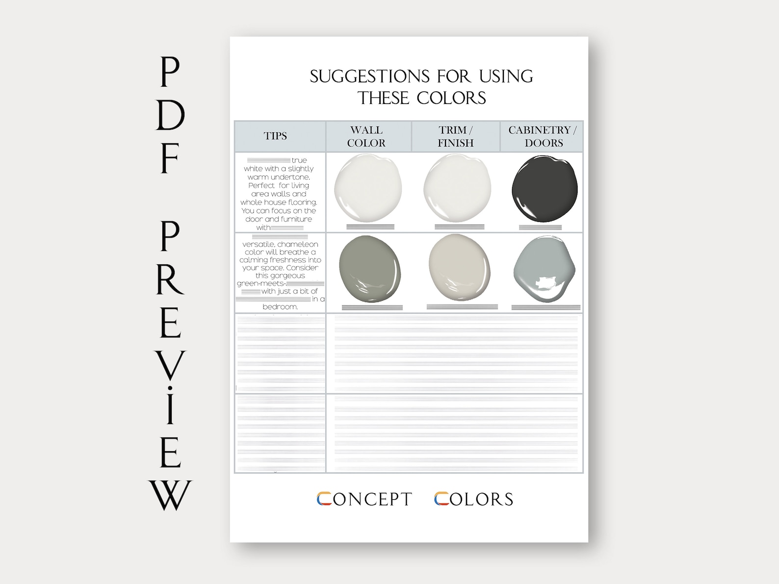 Sherwin Williams Modern Classic Home Paint Palette: Coordinating Colors ...
