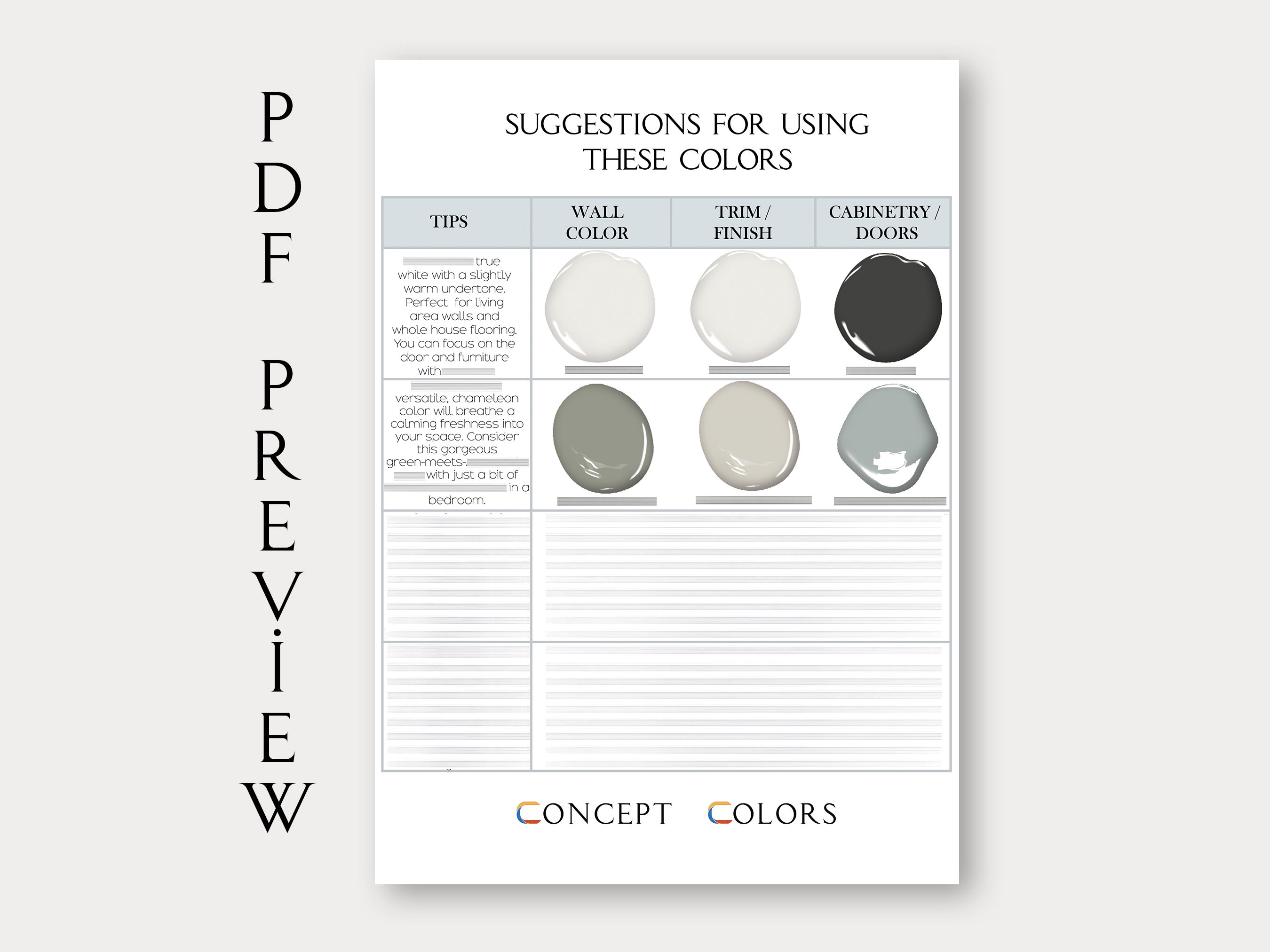 Sherwin Williams Modern Classic Home Palette Home Paint - Etsy