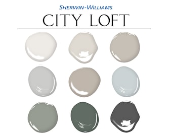 Sherwin Williams City Loft Coordinating Colors Whole House - Etsy