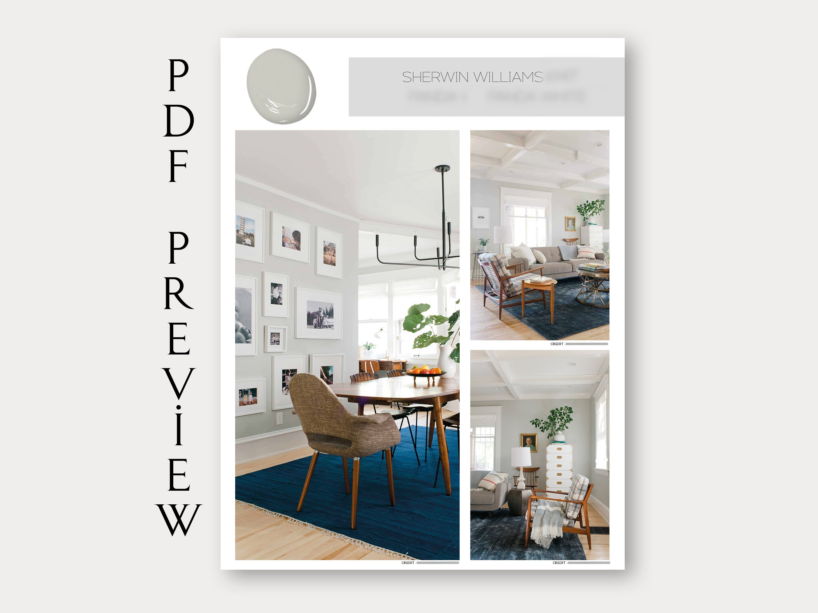 Sherwin Williams Evergreen Fog Paint Evergreen Fog Palette - Etsy