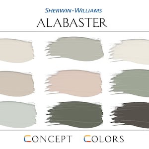 Alabaster Coordinating Colors - Sherwin Williams, Whole House Paint ...