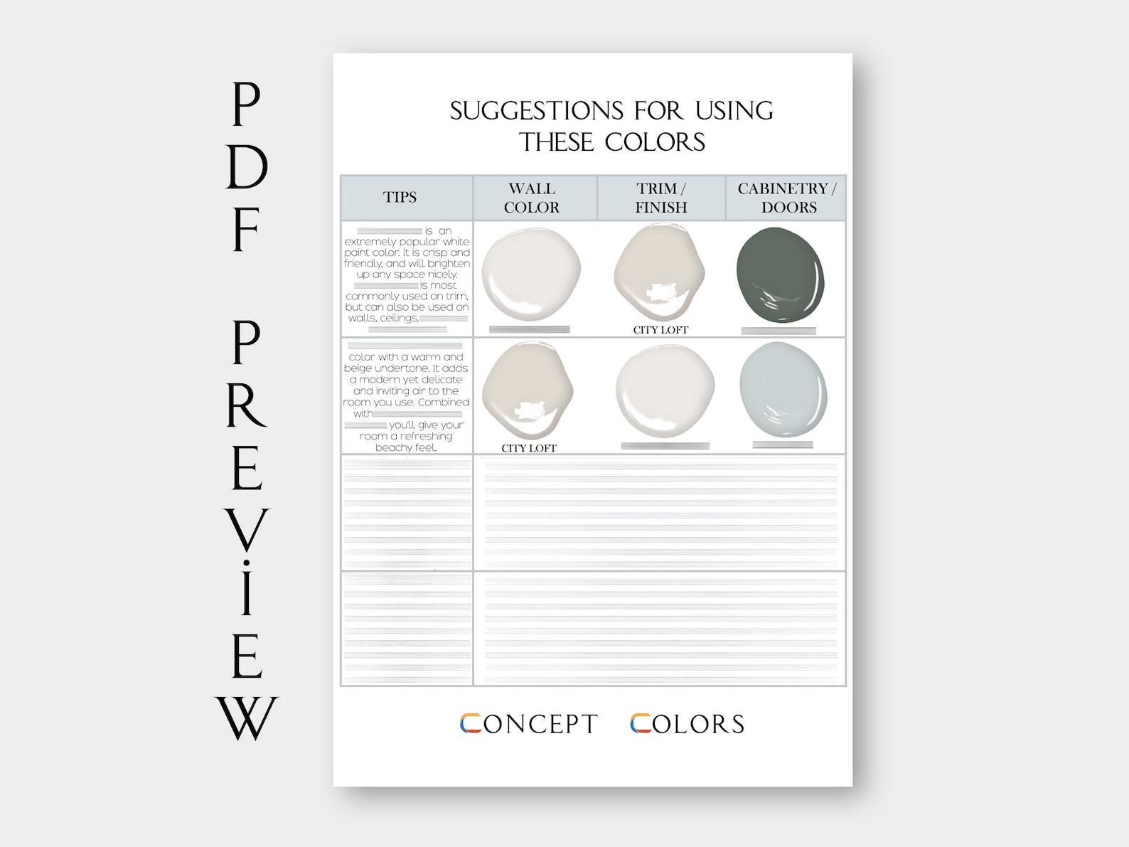 Sherwin Williams City Loft Paint Palette: Whole House Paint Colors ...