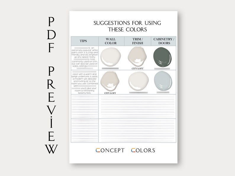 Sherwin Williams City Loft Paint Palette: Whole House Paint Colors ...