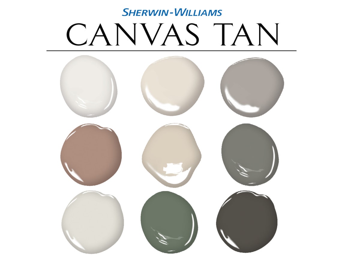 Sherwin Williams Canvas Tan Color Palette, Interior Color Scheme ...
