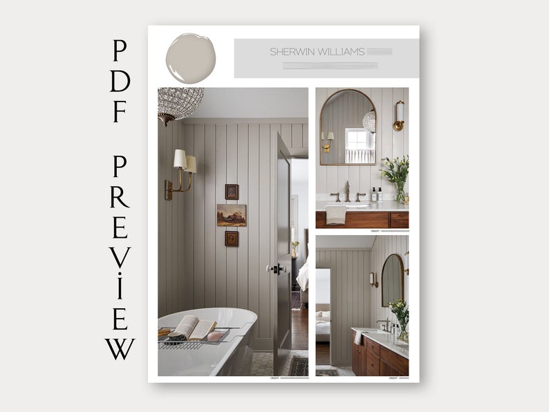 Sherwin Williams City Loft Paint Palette: Whole House Paint Colors ...