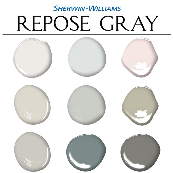 Repose Gray Color Palette - Etsy