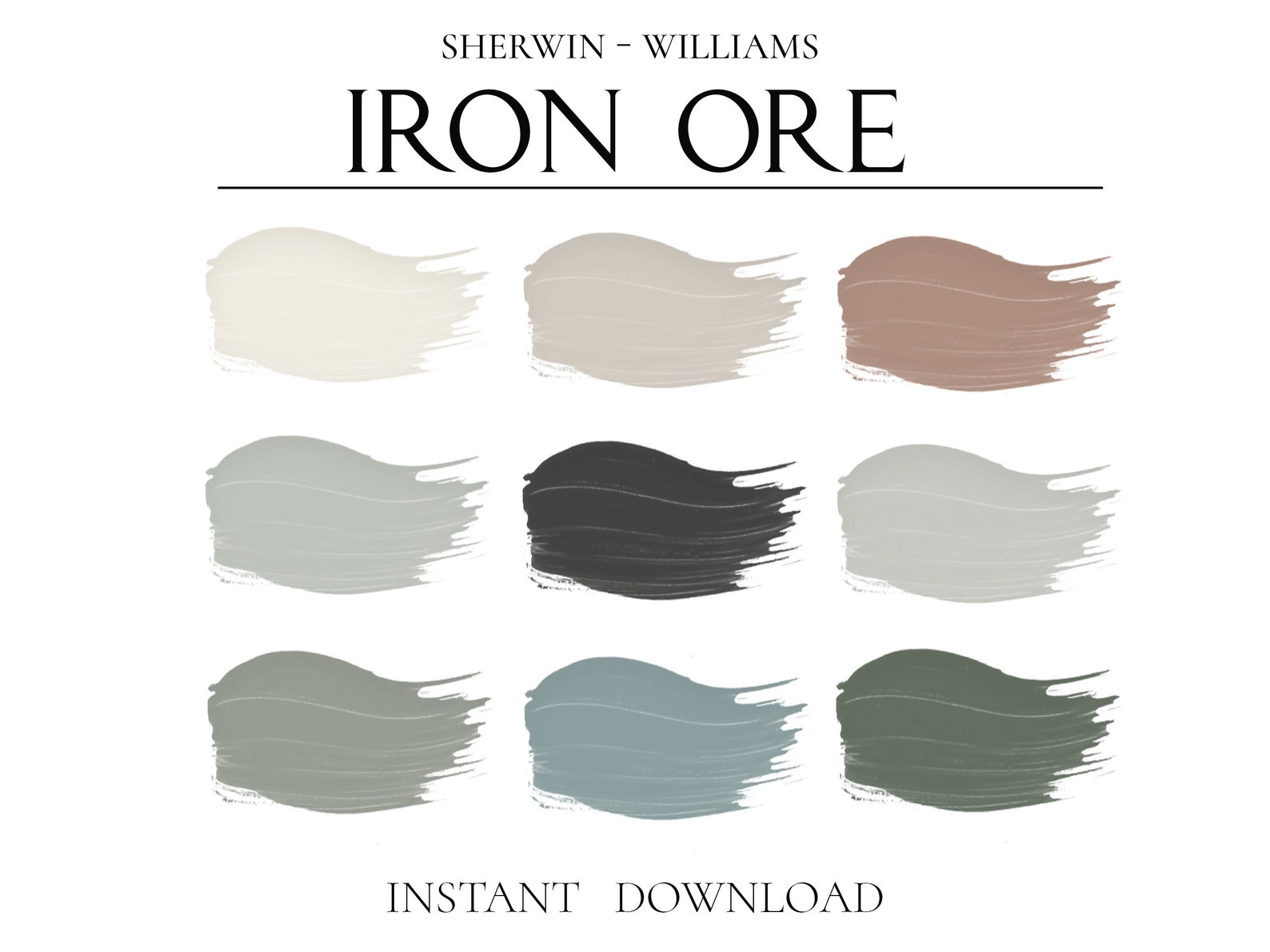 Sherwin Williams Iron Ore Palette, Iron Ore Kitchen Cabinets, Iron Ore ...