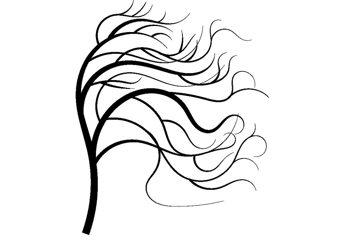 Whimsical Windy Tree - Etsy