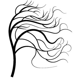 Whimsical Windy Tree - Etsy