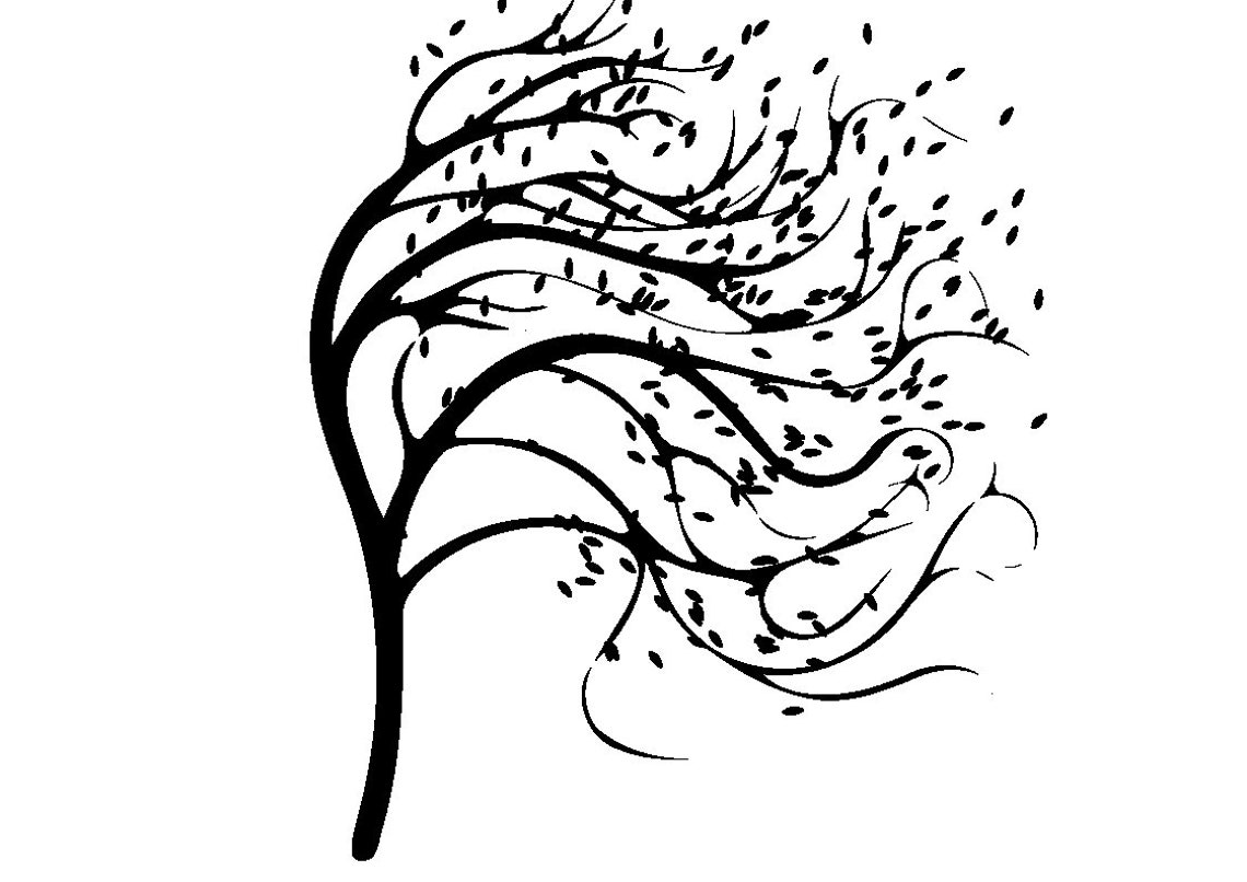 Whimsical Windy Tree - Etsy