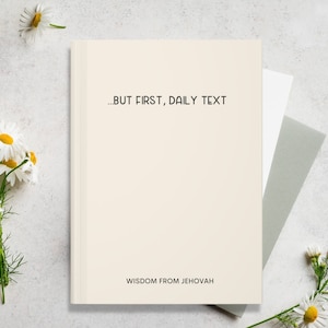 JW Daily Text Journal Daily Bible Reading JW Notebook Pioneer JW Gift ...