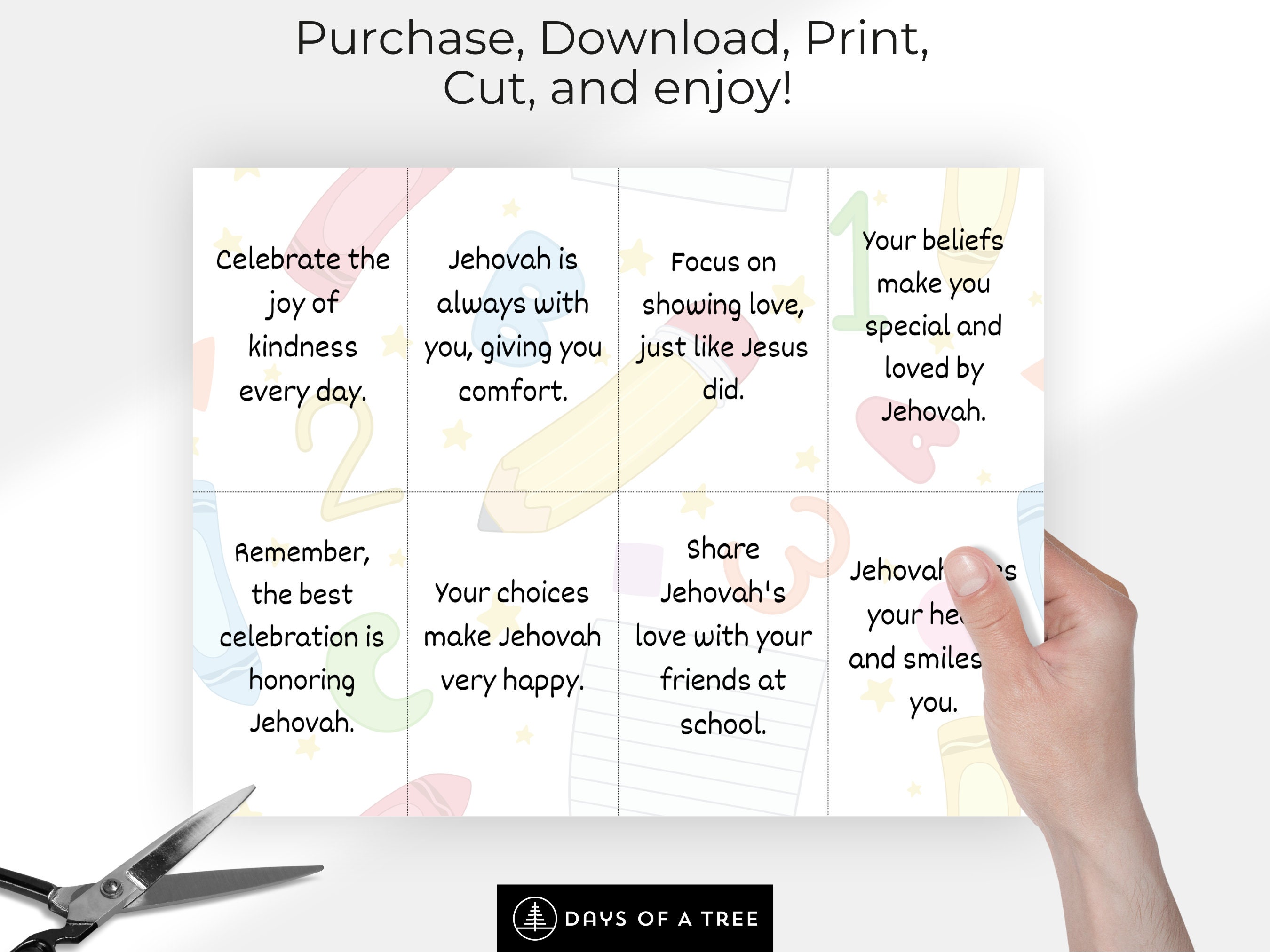 JW Kids Encouraging Lunchbox Notes JW Printable Back to School ...