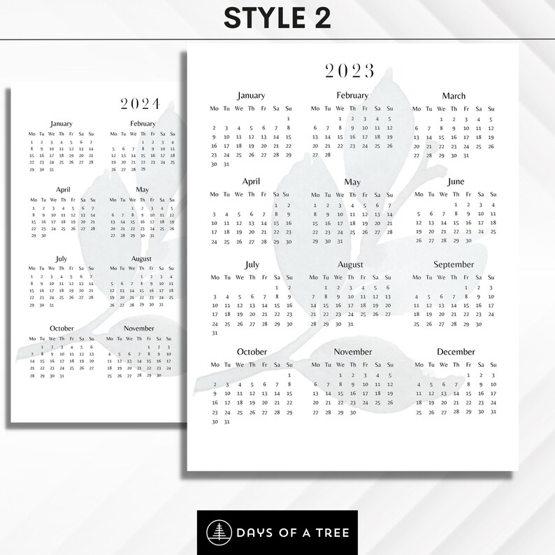 Bullet Journal 2024 Calendar Printable 2024 Calendar Printab Bullet Journal 2024 Calendar Printable 2024 Calendar Printab