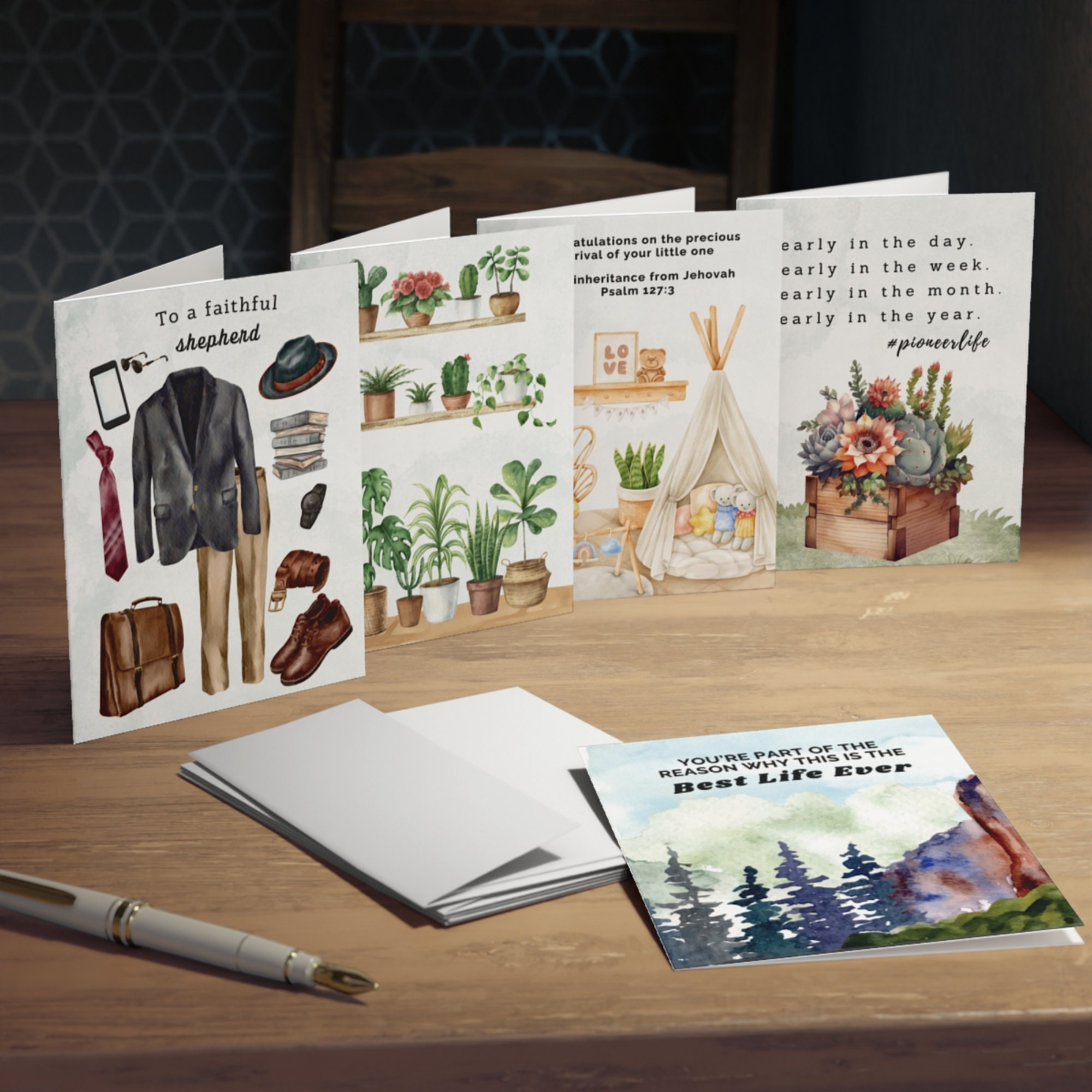 Multi-design JW Greeting Cards 5-pack Encouragement Gift for - Etsy