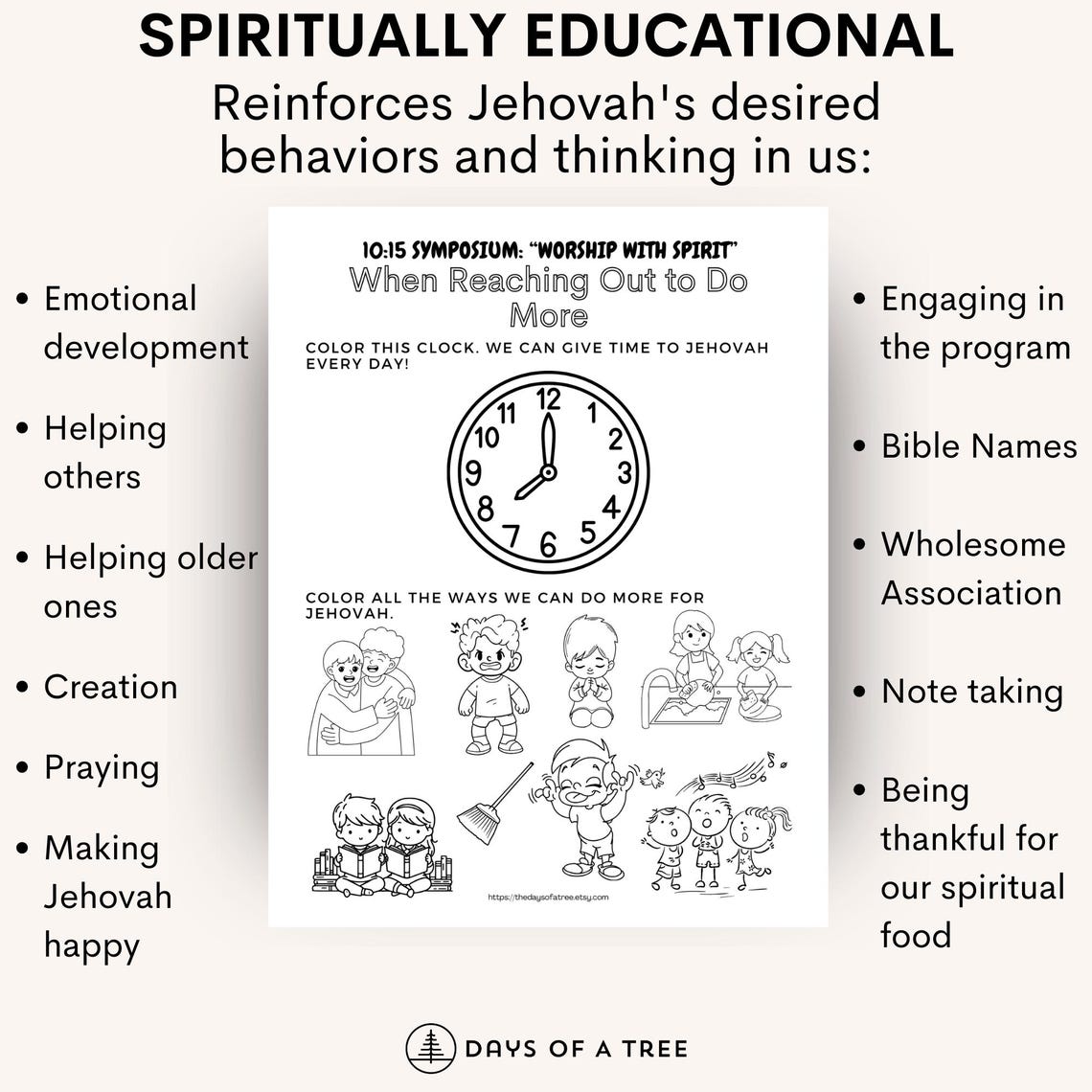 JW Kids Assembly Workbook Ages 2-7 Worship With Spirit and Truth ...