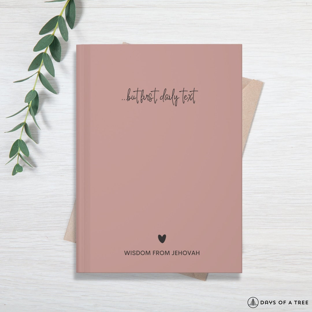 JW Daily Text Journal Daily Bible Reading JW Pioneer Notebook JW Gift ...