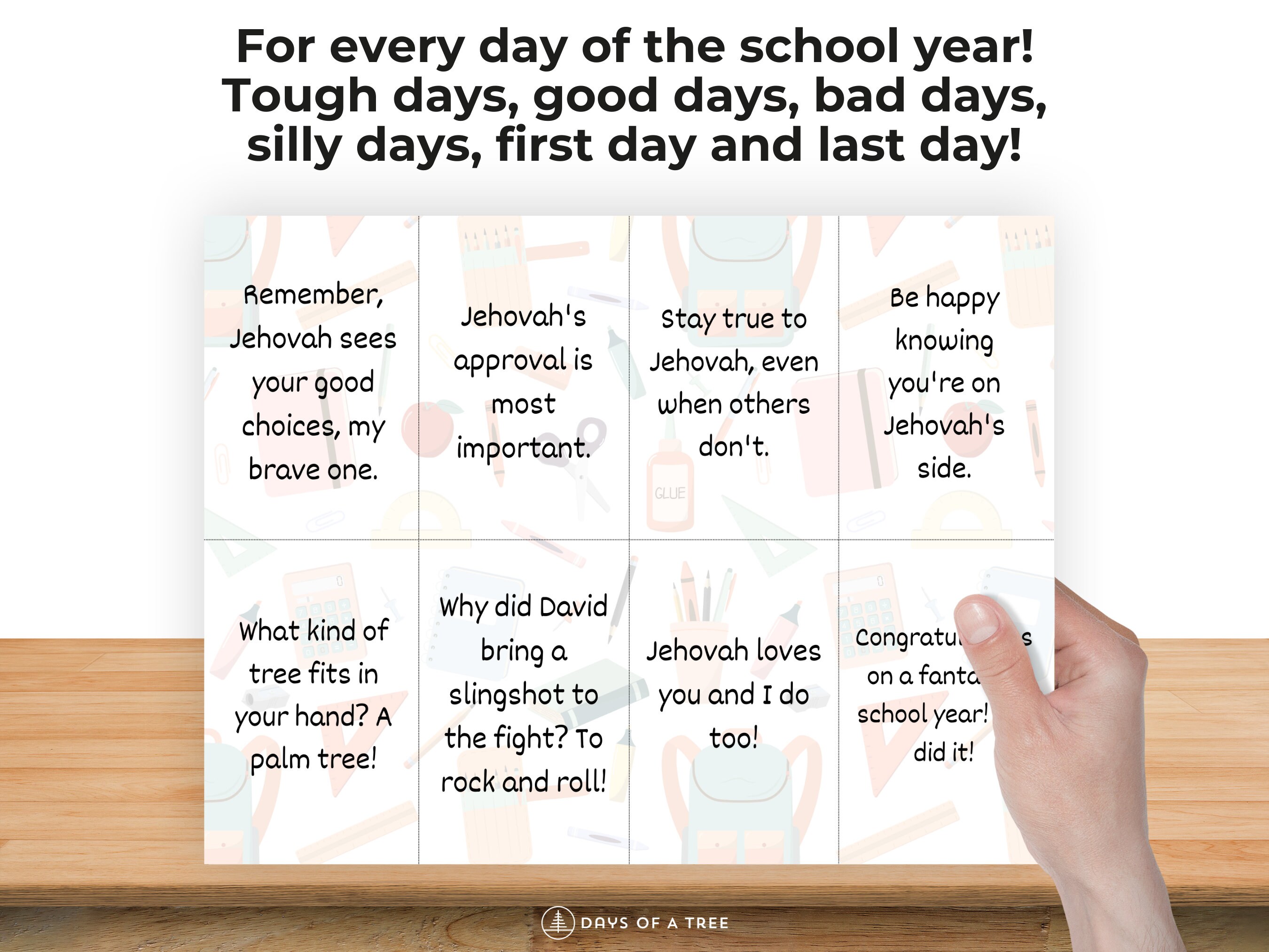 JW Kids Encouraging Lunchbox Notes JW Printable Back to School Digital ...