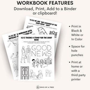 JW Kids Assembly Workbook Age 2-6 Yr Digital Not Ashamed of the Good ...