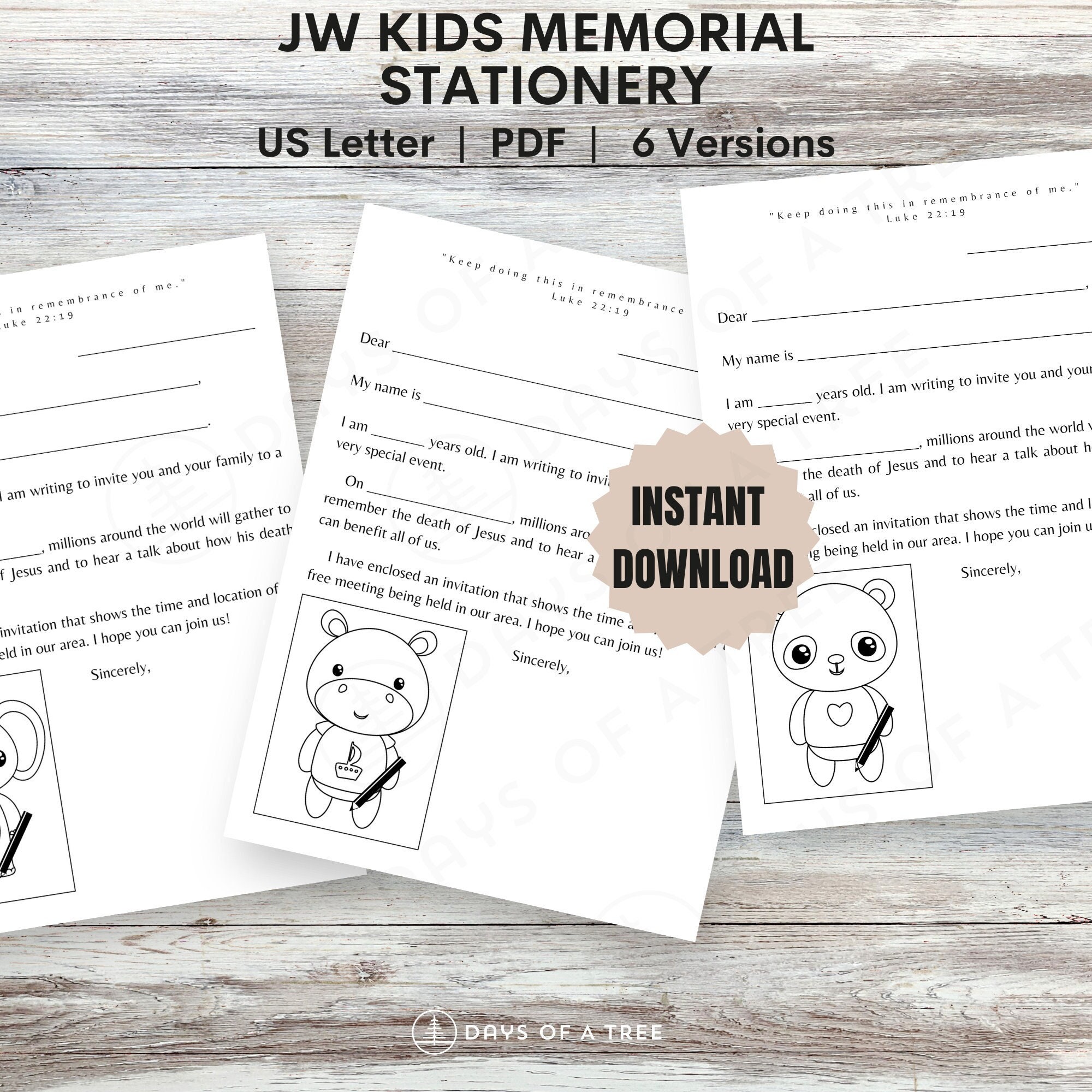 JW Kids Memorial Letter Writing Bundle JW Printables Ministry ... JW Kids Memorial Letter Writing Bundle JW Printables Ministry ...