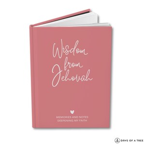 JW Gift Personal Study Journal Wisdom From Jehovah Memories & Notes JW ...
