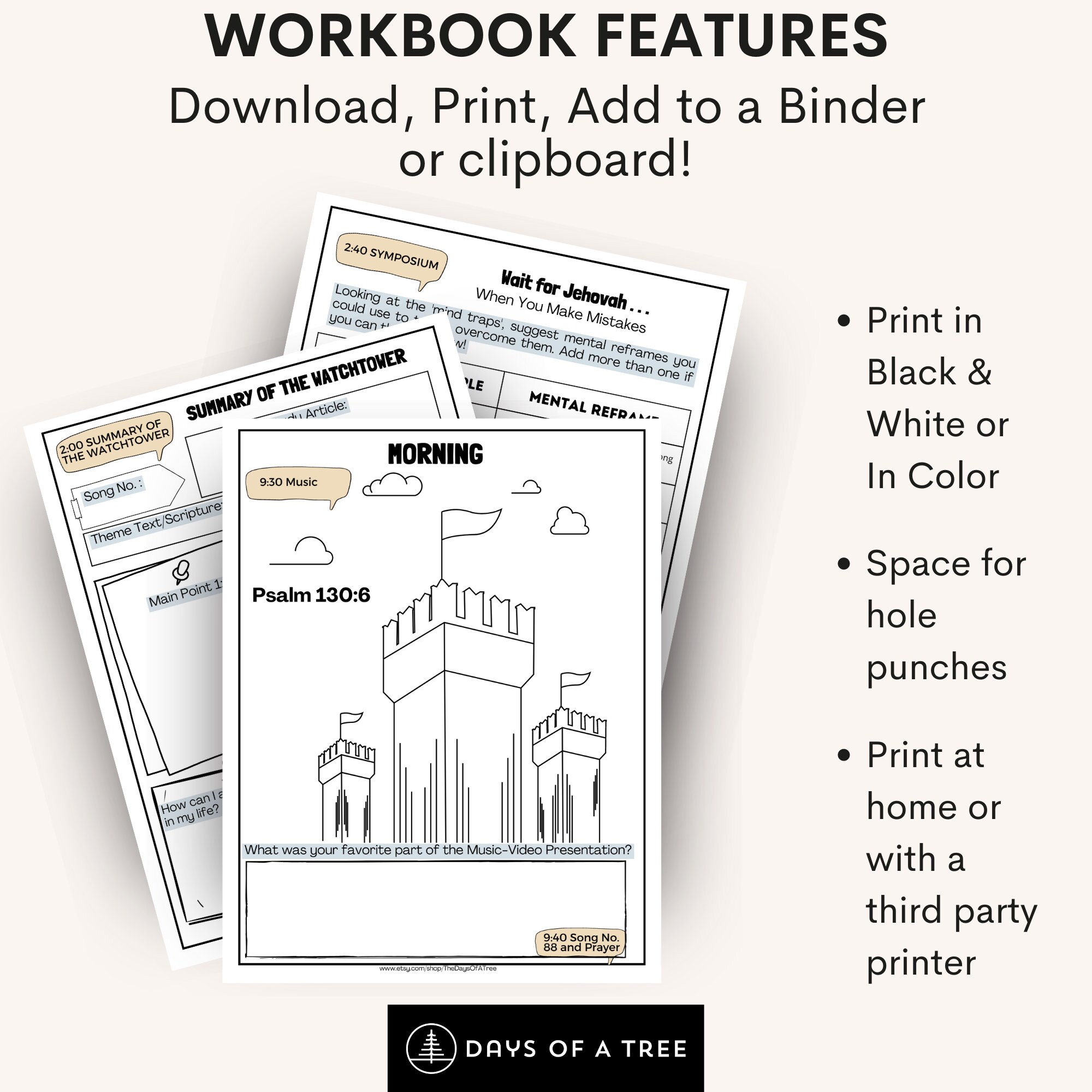 JW Kids Preteen 2023 2024 Eagerly Wait for Jehovah Activity Workbook ...