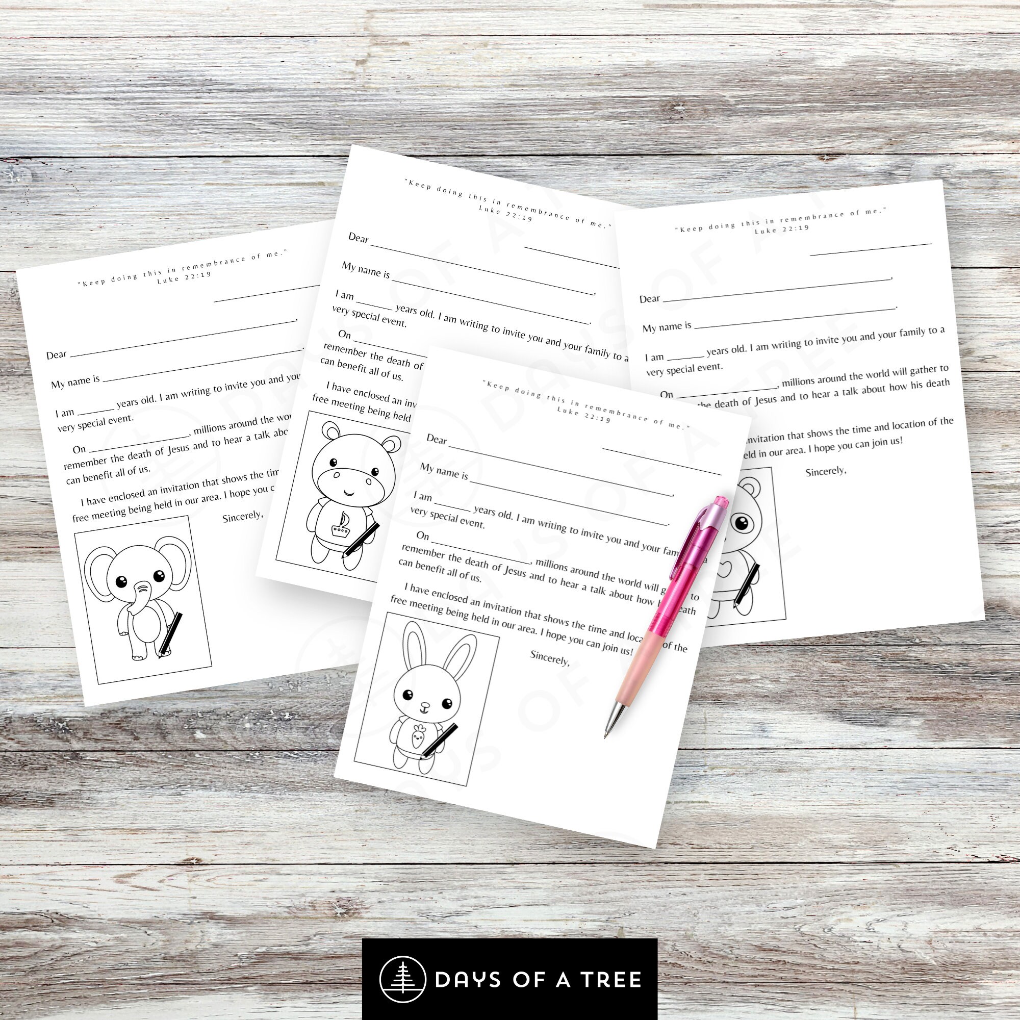 JW Kids Memorial Letter Writing Bundle JW Printables Ministry ... JW Kids Memorial Letter Writing Bundle JW Printables Ministry ...