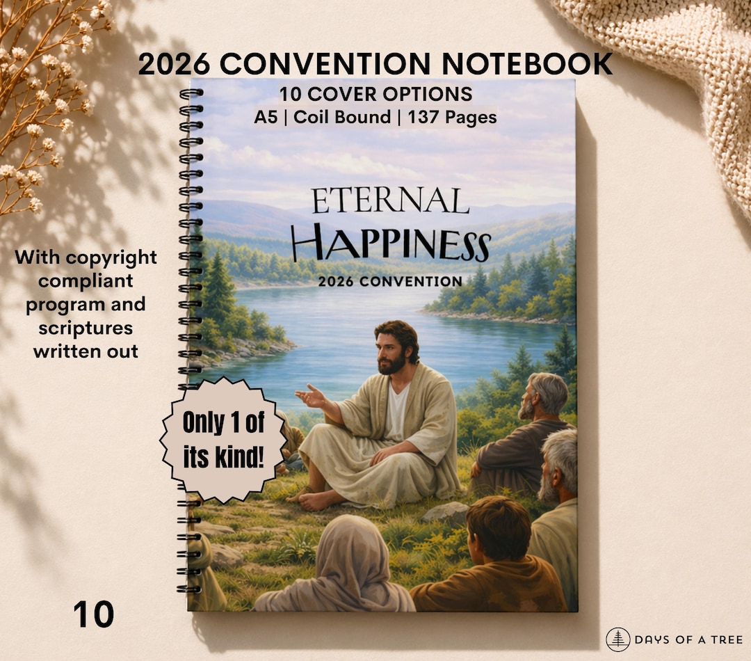 2026 JW Convention Notebook: Eternal Happiness Program, Scriptures ...